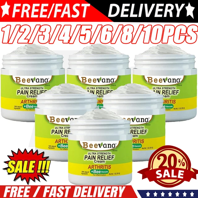 10X BEEVANA BEE Venom Joint Relief Cream Joint and Bone Therapy Cream ...