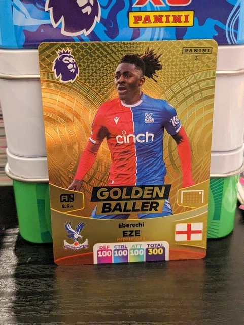PANINI ADRENALYN XL Premier League 2023/2024 Eberechi Eze Golden Baller ...