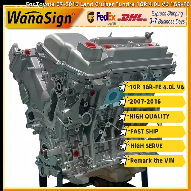 LONG BLOCK ENGINE Assy For Toyota 07-2016 Land Cruiser Tundra 1GR 4.0L ...