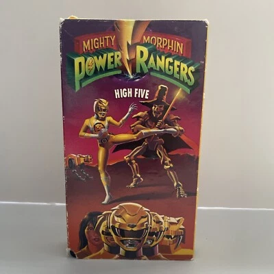 MIGHTY MORPHIN POWER Rangers - High Five - {VHS, Yellow Ranger, Trinity ...