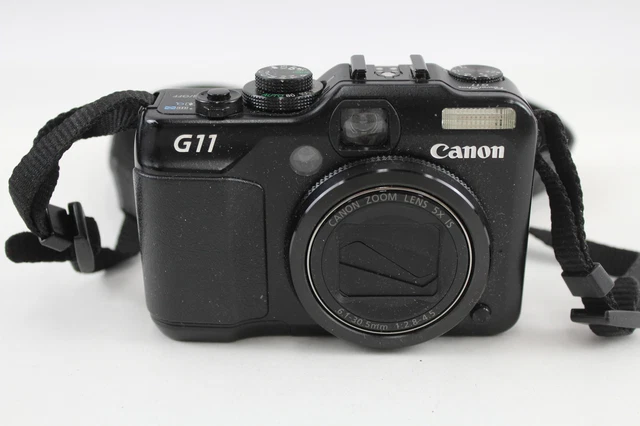 CANON POWERSHOT G11 Digital Compact Camera Working w/ 5x Optical Zoom ...