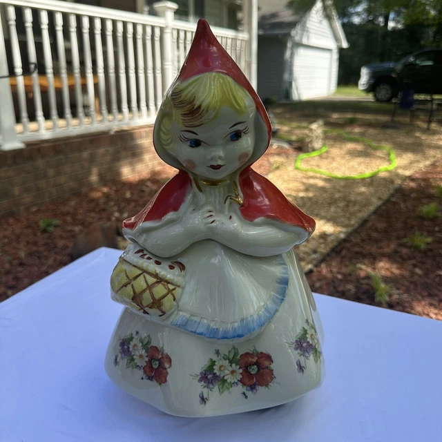 VINTAGE HULL POTTERY Little Red Riding Hood USA No.135889 Cookie Jar £ ...
