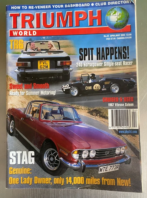 TRIUMPH WORLD MAGAZINE April/May 2002 Issue 43 £3.03 - PicClick UK