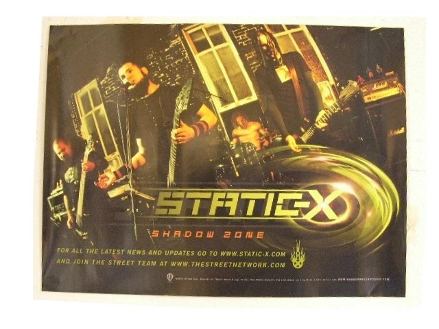 STATIC-X 2 SIDED Poster static x StaticX Promo $49.32 - PicClick AU