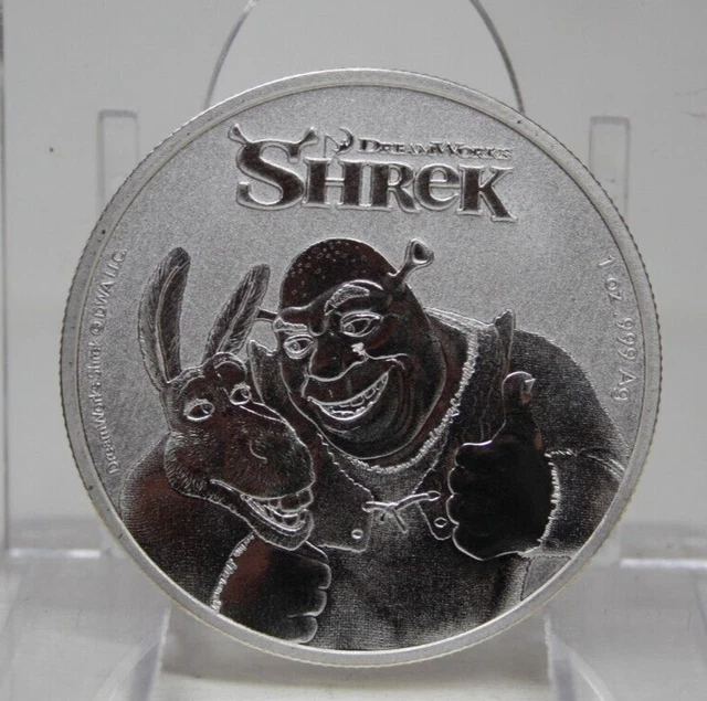 NIUE $2 2021 Shrek 20th Anniversary 1oz .999 Fine Silver Coin [063GRA ...