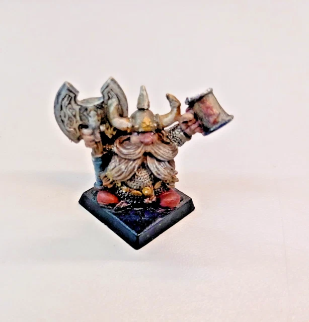 CITADEL METAL MINIATURE 1990's Dwarf Leader Joseph Bugman OOP £7.99 ...