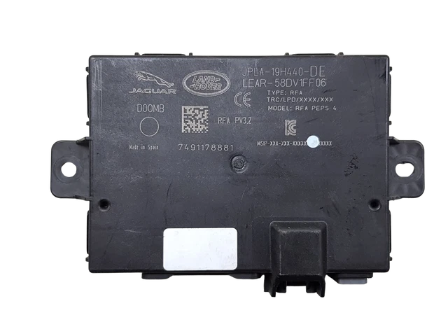 CALCULATEUR ECU JPLA-19H440-DE, LEAR-58DV1FF06, RFA PEPS 4 Jaguar,Land ...