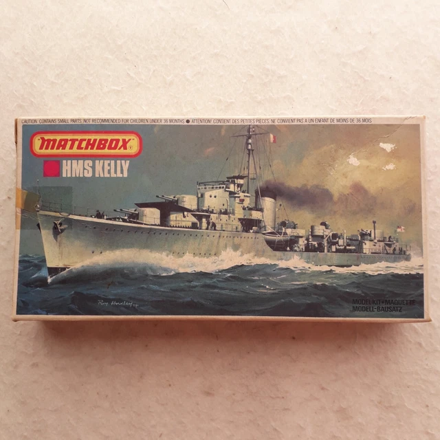 MATCHBOX PK-64 1:700 Scale HMS Kelly Plastic Model Kit £23.04 - PicClick UK