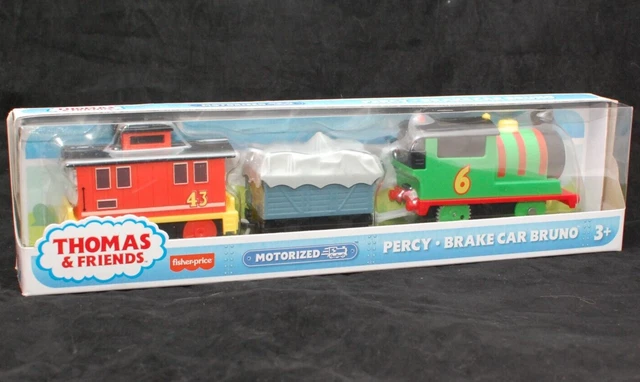 THOMAS & FRIENDS Percy and Brake Car Bruno Motorized Engine fisher ...