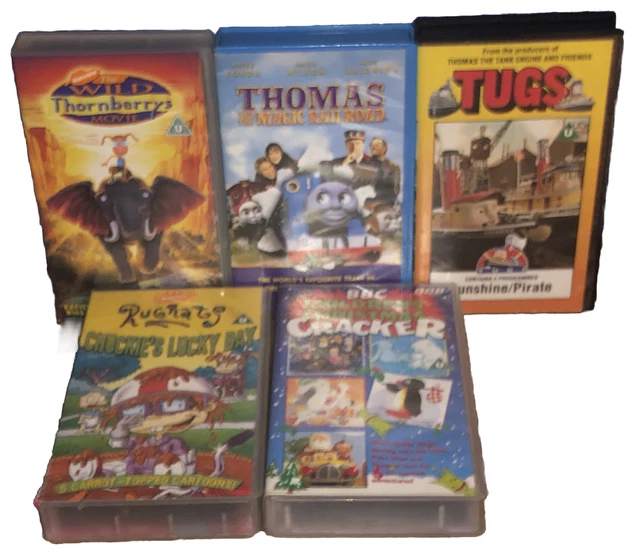 BARNEY/FIREMAN SAM/NODDY/PINGU/RUGRATS/THE LITTLE Polar Bear/Tugs (VHS ...