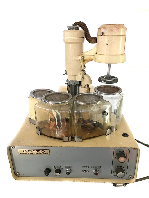 VINTAGE SEIKO FUJI Ultra Sonic Automatic Watch Cleaning Machine Model 2 ...