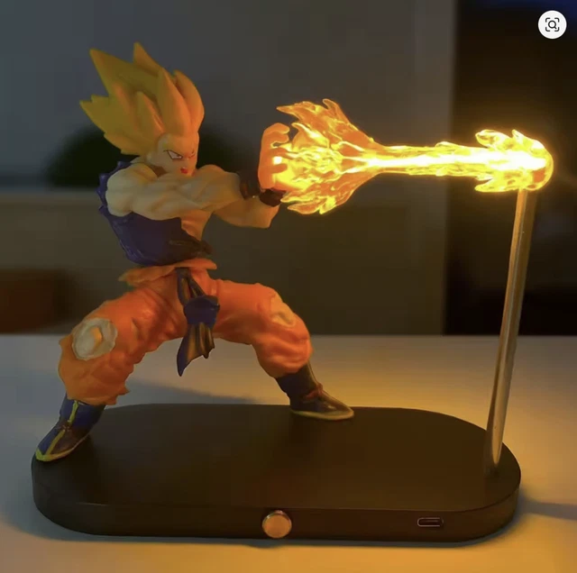 DRAGON BALL LAMP Super Saiyan Goku Figure LED Night Lamp DBZ Figuras ...