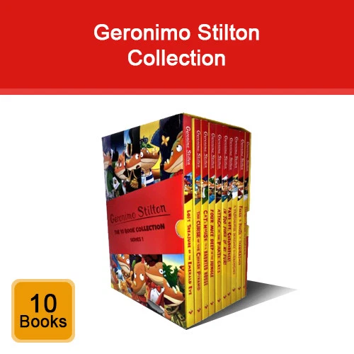 GERONIMO STILTON 10 books collection pack set,Curse of the Cheese ...
