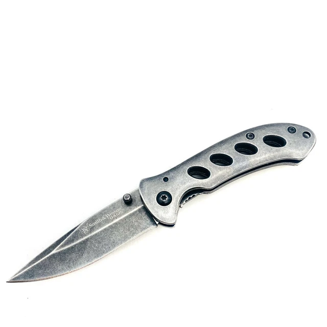 COUTEAU DE POCHE pliant Smith & Wesson Oasis SW421 Liner Lock, acier ...