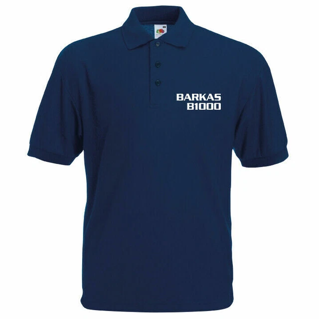 BARKAS B1000 POLOSHIRT Polo T-Shirt IFA DDR Ostdeutschland VEB Bus ...