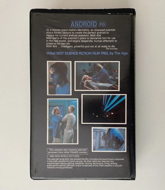 ANDROID [VHS] PALACE Films Ex-Rental Video Tape Big Box Clamshell Sci ...