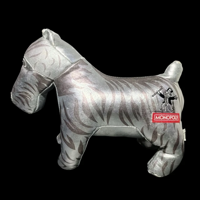 MONOPOLY PLUSH SILVER Dog 10" Long Soft Toy Plushie Scottish Terrier ...