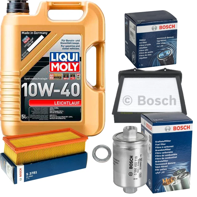 BOSCH INSPECTION SET 5 LIQUI MOLY Bon Fonctionnement 10W-40 pour Land EUR 109,84 - PicClick FR