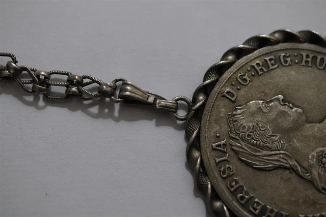 🧭 🇦🇹 ÖSTERREICH MARIA THERESIEN MEDAILLE IN KETTE 40mm B62 JJJ37 EUR 69 ...