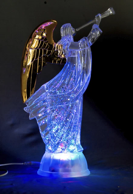 ELECTRIC-LIGHT-UP PRAYING ANGEL Figurine Angels Cherubs Figurine Statue ...