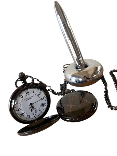 PERSONALISED FREEMASON POCKET Watch and Masonic Desk Pen Luxury Gift ...