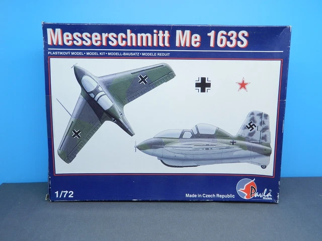 1/72 KIT PAVLA Models No. 72020 MESSERSCHMITT Me 163S WW2 German Rocket ...