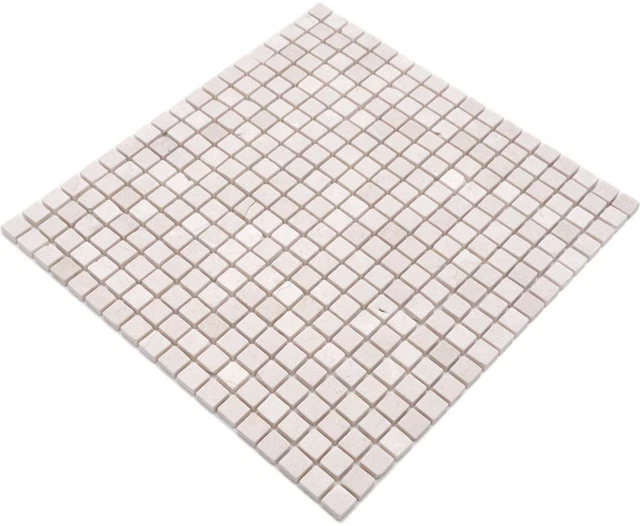 MARBRE MOSAÏQUE PIERRE Naturelle Blanc Crème Botticino Anticato WB38 ...