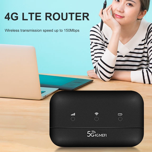 4G LTE ROUTER 150Mbps High Speed Portable WiFi Router Mobile MIFI (LED ...