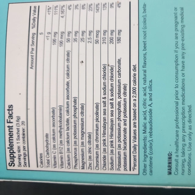 HUMANTRA ELECTROLYTE SACHETS, 20 X 3.6g Sachets Sticks Pomegranate ...
