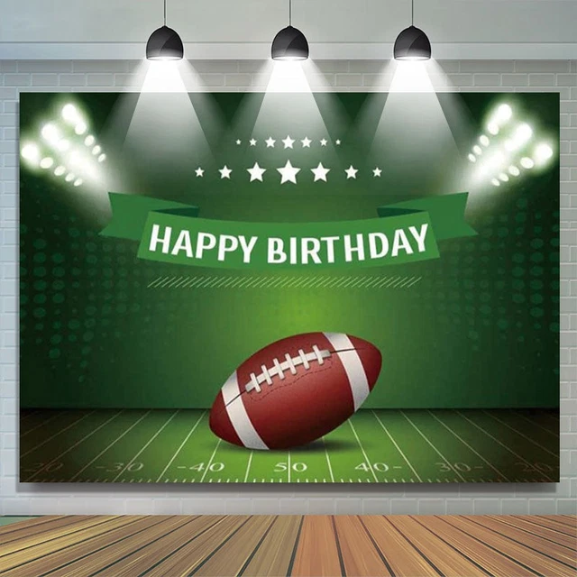 SUPERBOWL AMERICAN FOOTBALL Birthday Party Backdrop $38.07 - PicClick AU