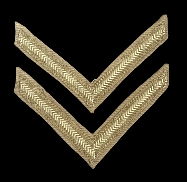 GENUINE WW2/1950S BRITISH Military Desert Lance Corporal Chevron Pair £ ...