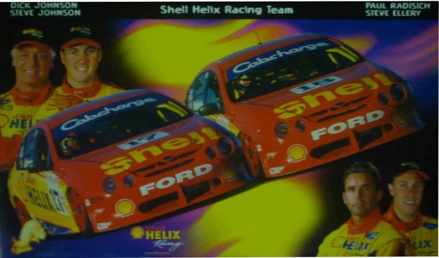 FORD FALCON AU Shell Helix Dick Steve Johnson Paul Radisich Ellery ...