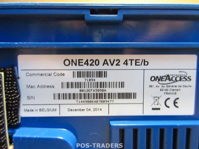 ONEACCESS ONE420 AV2 4TE/B 4-Port Multi-Server Router - EXCL PSU ...