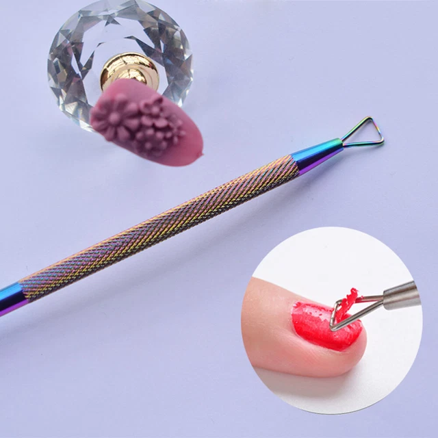 OUTILS DE MANUCURE Repousseur Cuticule Faux Ongle Pousse-ongles Gel EUR ...