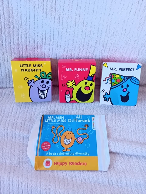 MCDONALDS HAPPY MEAL Mr Men And Little Miss Toys And Book Funny Perfect ...
