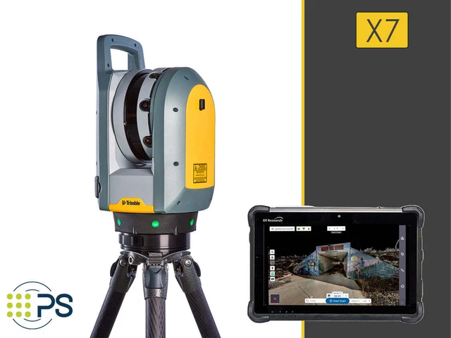 TRIMBLE X7 - 3D-Laserscanner, mit DT311T Tablet mit perspektivischer ...
