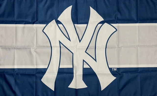NEW YORK YANKEES Logo MLB Flag 3x5 ft Sports Baseball Banner Man-Cave ...