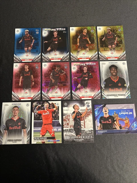 TOPPS UEFA UCC FLAGSHIP 2023 2024 - SALZBURG GLOUKH ROOKIE RC Bundle ...