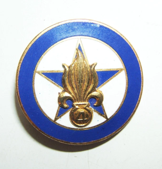 INSIGNE 4° REGIMENT ETRANGER D'INFANTERIE - COMPAGNIE REGIMENTAIRE ...