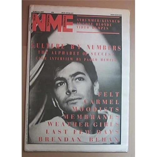 CULTURE CLUB NME Magazine March 24 1984 Jon Moss Cover With Interview ...