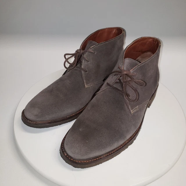 JOHNSTON MURPHY COPELAND Chukka Boots Mens 9 Suede Sheepskin Memory ...