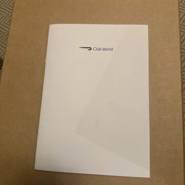 BRITISH AIRWAYS CLUB World Menu £0.99 - PicClick UK