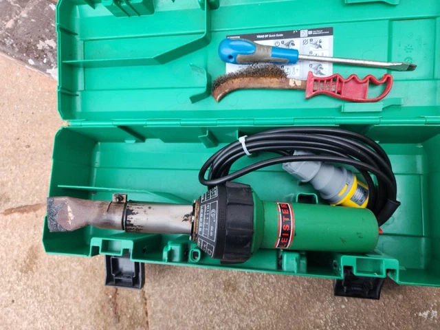 LEISTER TRIAC S Heat Gun Hot Air Welder Gun with Carry Case & Tools ...