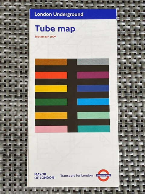 LONDON UNDERGROUND TUBE Map September 2009 Richard Long Artwork Design ...