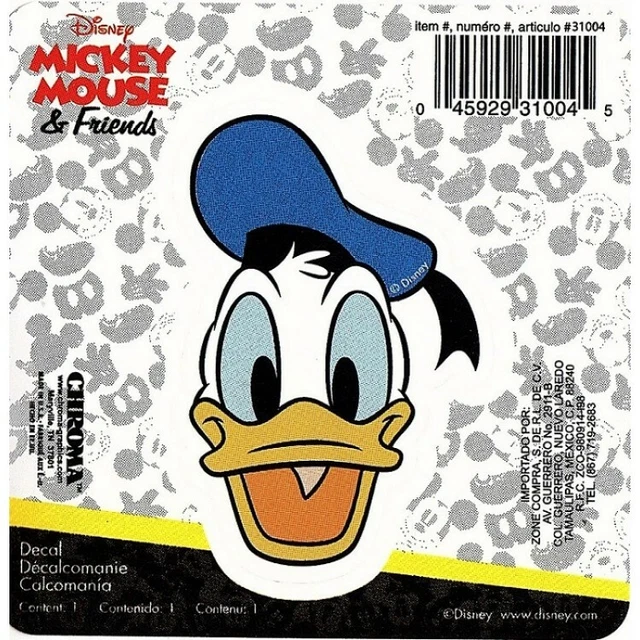 3.25& DONALD DUCK disney logo vinyl decal auto car sticker usa made £19 ...
