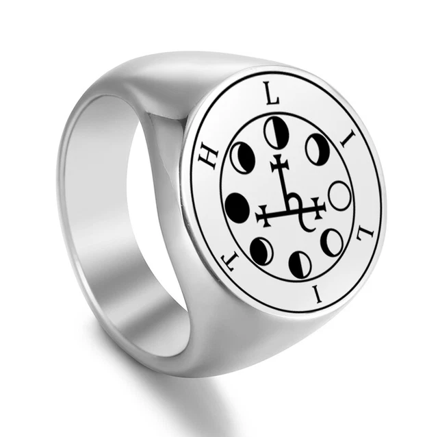 SIGIL OF LILITH Goddess Occult Witchcraft Pagan Wicca Ritual Occultism 666 Ring $24.62 - PicClick AU