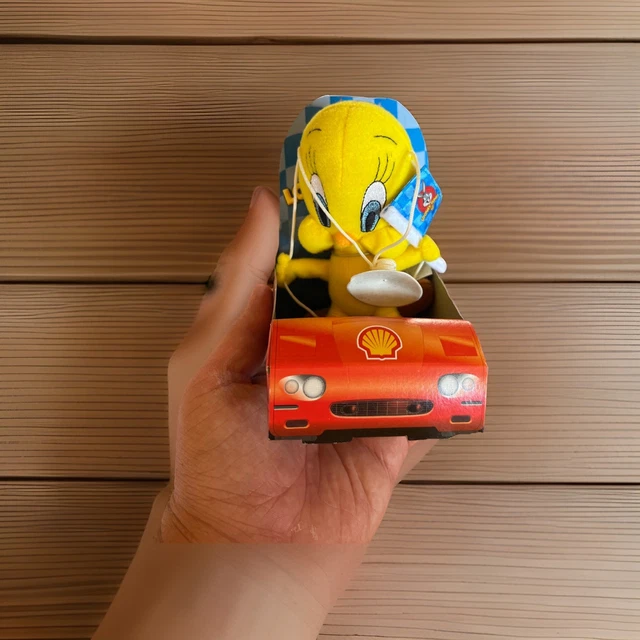 VINTAGE 1999 LOONEY Tunes TWEETY PIE Soft Toy Warner Bros shell oil ...