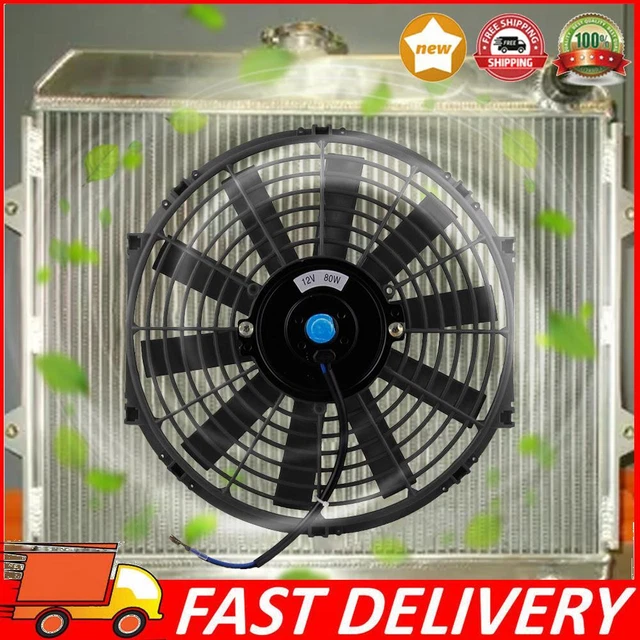 PUSH PULL ELECTRIC Cooling Radiators 12V 80W Cooling Fan Car Fan ...