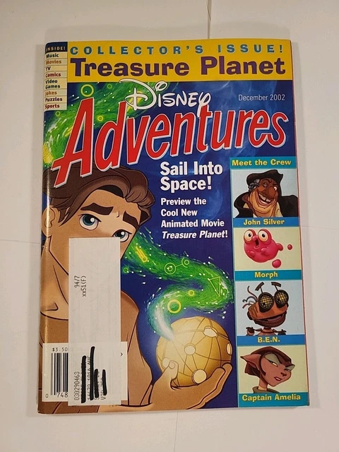 DISNEY ADVENTURES DECEMBER 2002 Treasure Planet Collectors Issue $5.99 ...