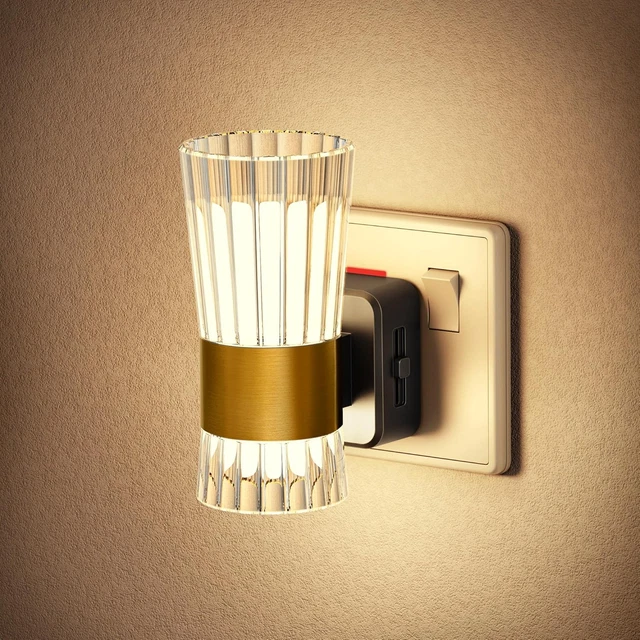 JANDCASE NIGHT LIGHT Plug in Wall, Dimmable LED Plug in Night Light ...